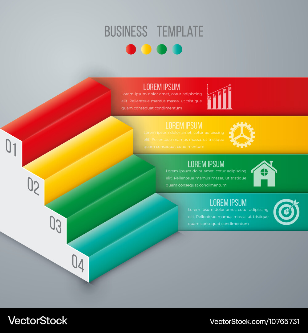 Infographics four options Royalty Free Vector Image