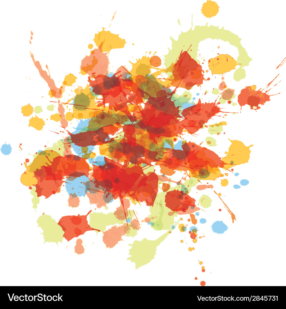 Watercolor splash Royalty Free Vector Image - VectorStock