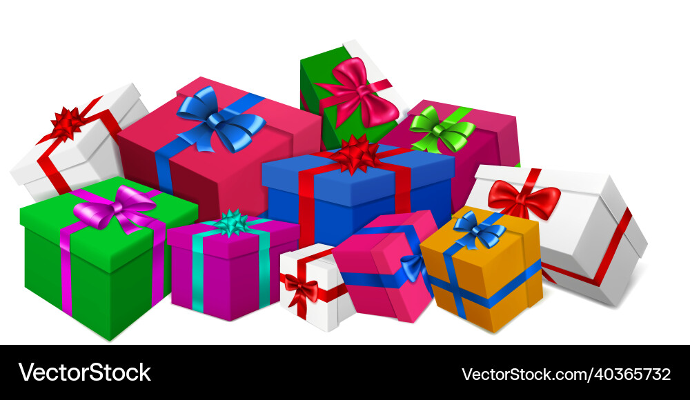 Background with gift boxes Royalty Free Vector Image