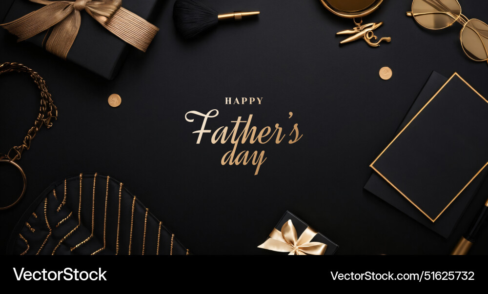 Luxury design for fathers day celebration Vector Image