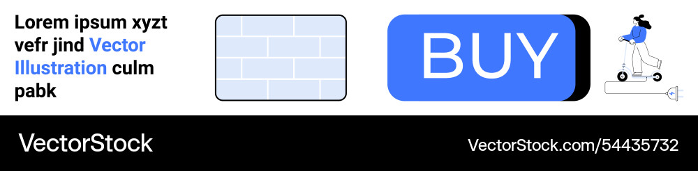 Modern ecommerce and urban mobility elements Vector Image