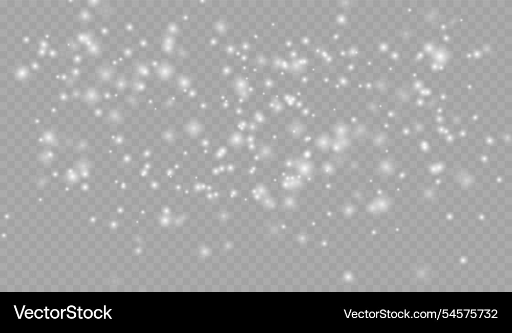 Realistic falling snow Royalty Free Vector Image