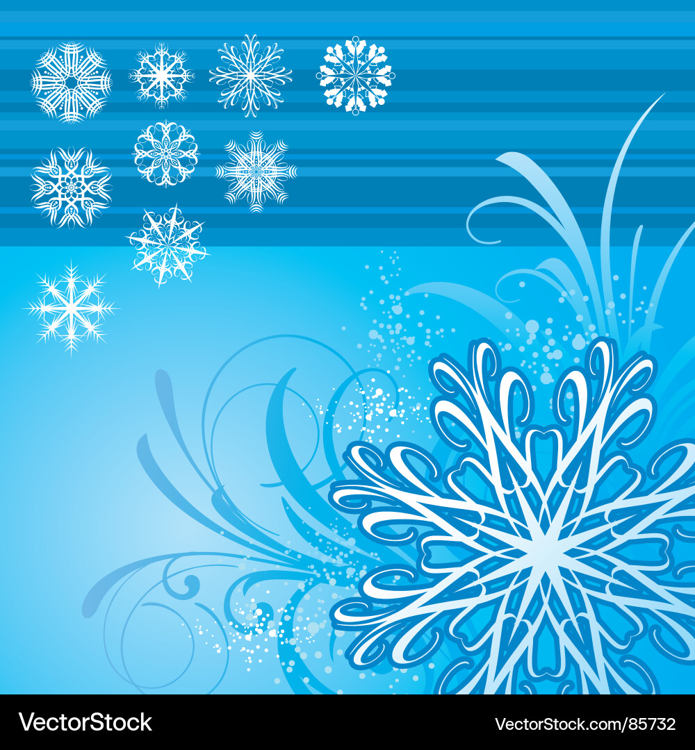 Snowflakes Royalty Free Vector Image - VectorStock