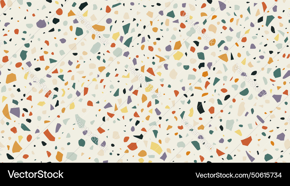Terrazzo Marble Tile Background Royalty Free Vector Image