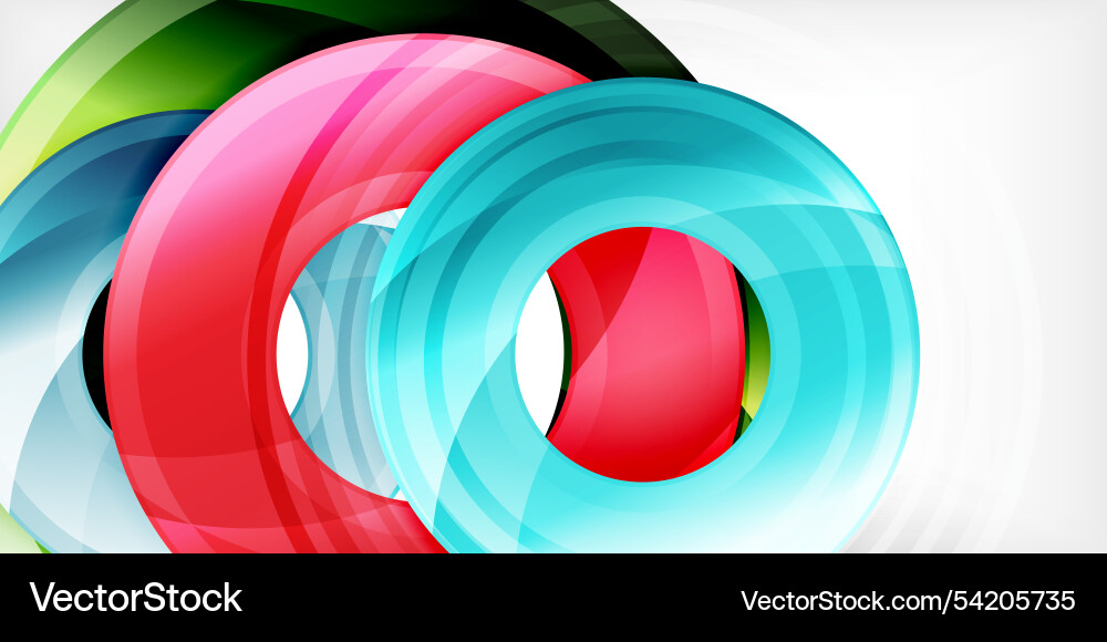 Circles round elements ring shapes premium Vector Image