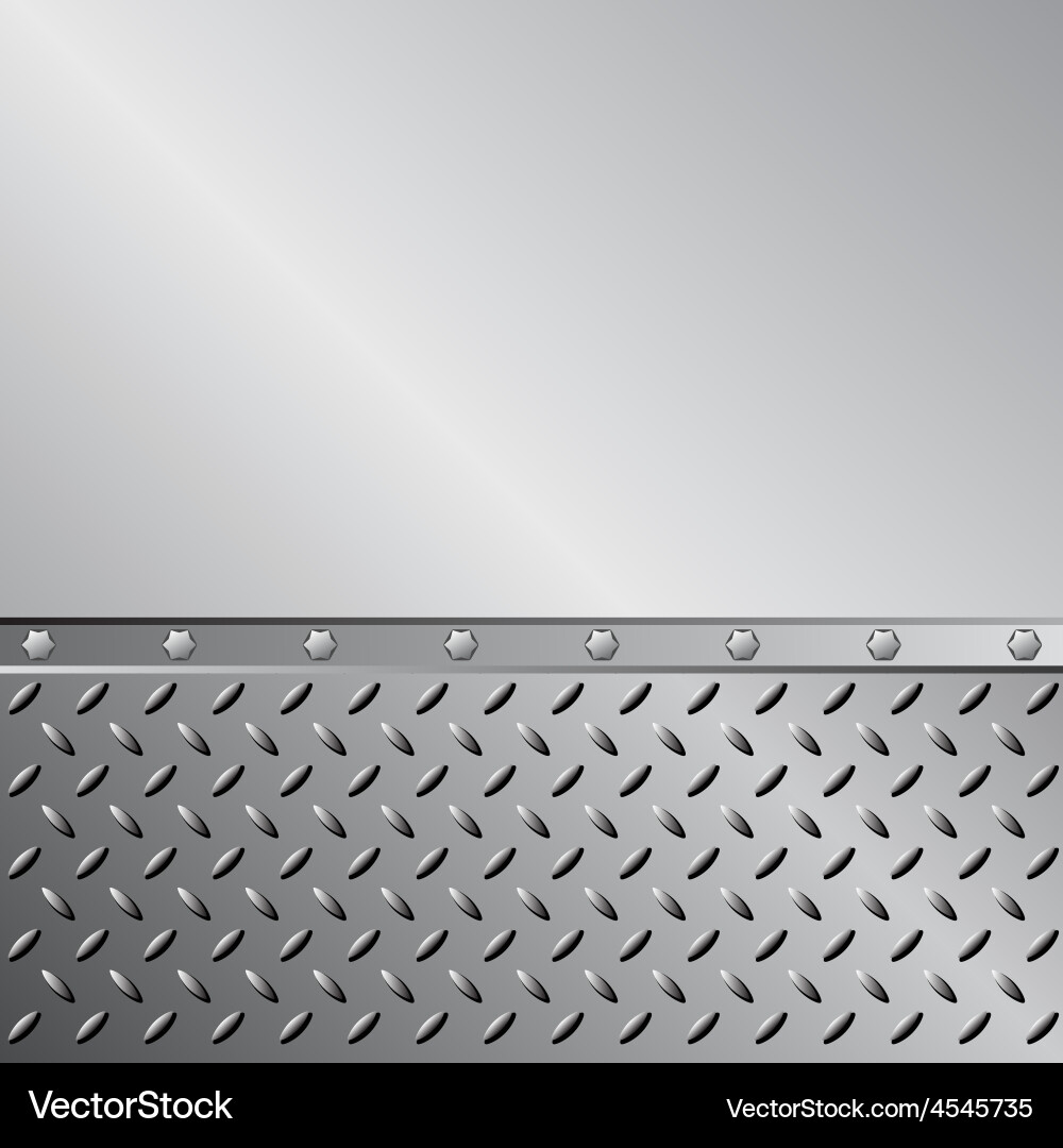 Metal background with iron sheet Royalty Free Vector Image