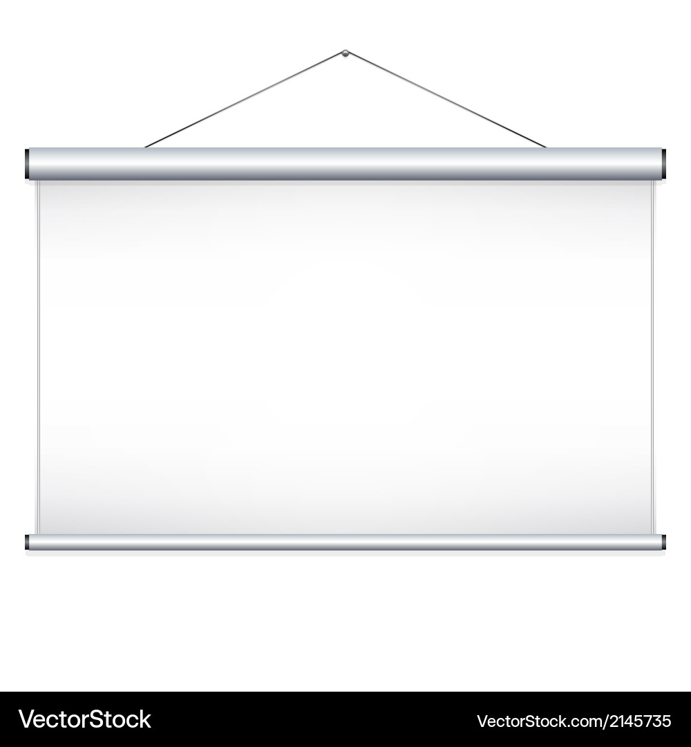 Projector screen Royalty Free Vector Image - VectorStock