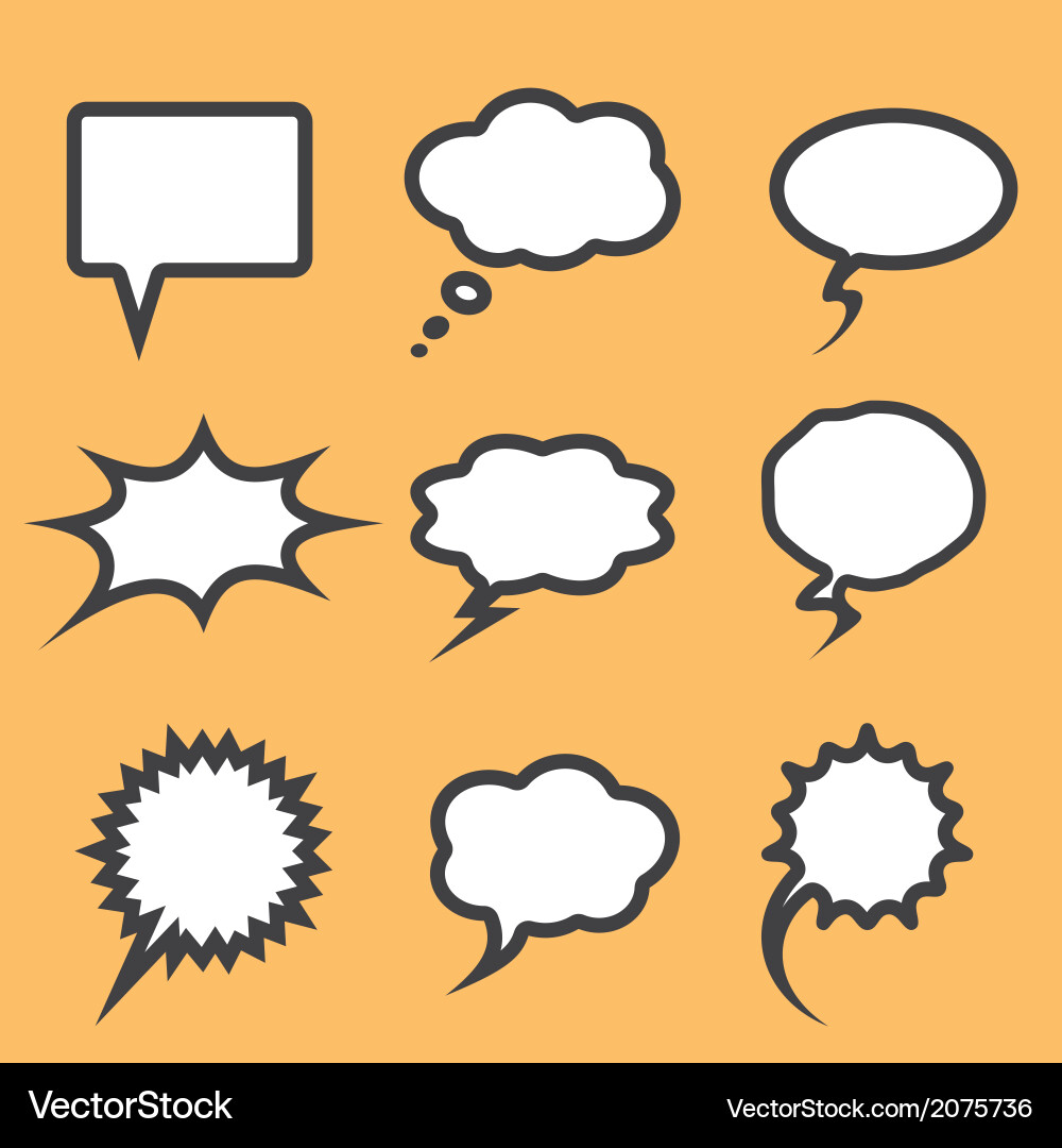 Communication Speech Bubbles Royalty Free Vector Image