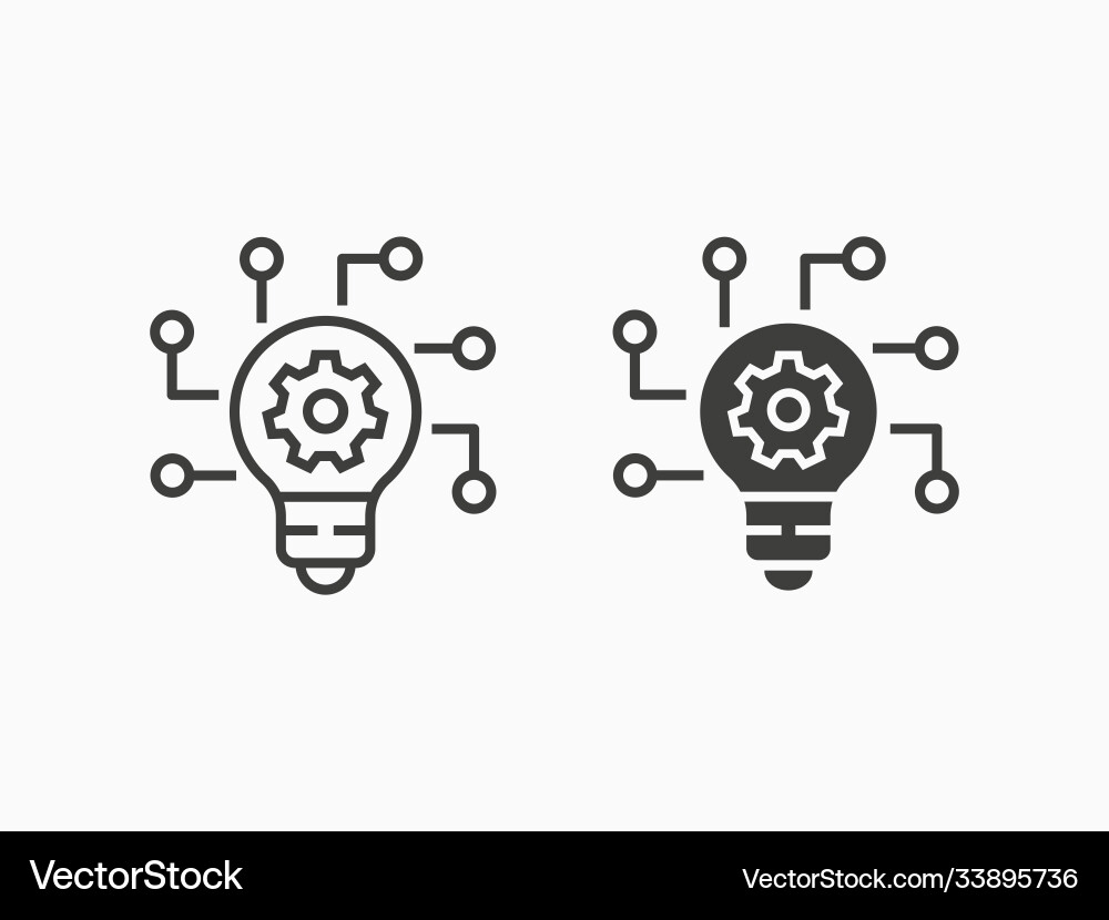 Innovation icon on white background Royalty Free Vector