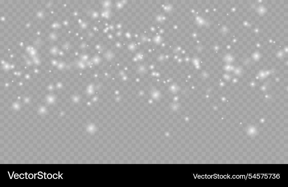 Realistic falling snow Royalty Free Vector Image