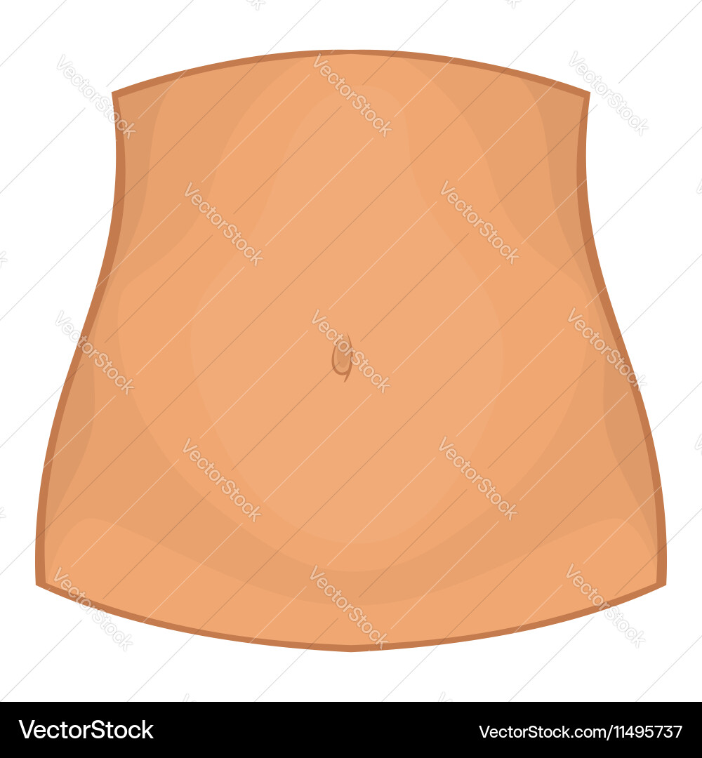 Female belly icon cartoon style Royalty Free Vector Image