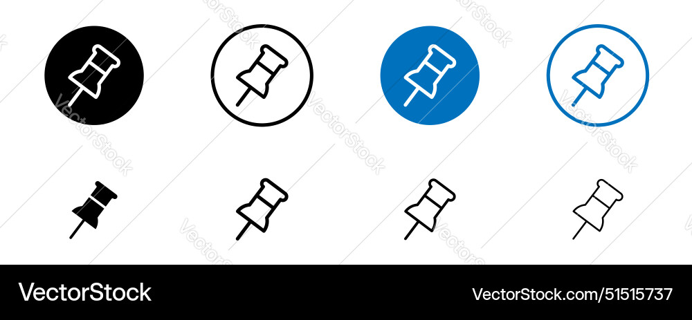 Thumbtack icon Royalty Free Vector Image - VectorStock