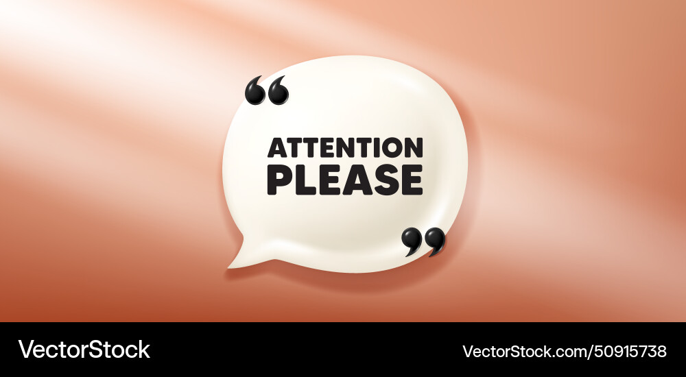 Attention please symbol special offer sign chat Vector Image