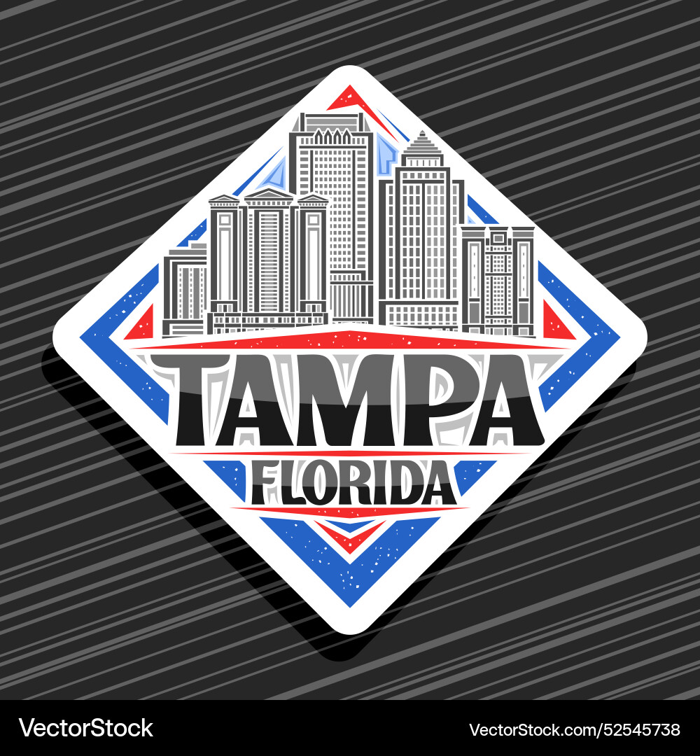 Logo for tampa Royalty Free Vector Image - VectorStock