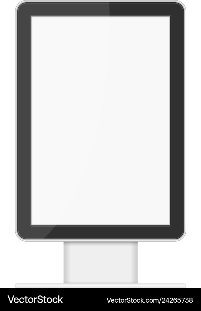 Realistic light box template Royalty Free Vector Image