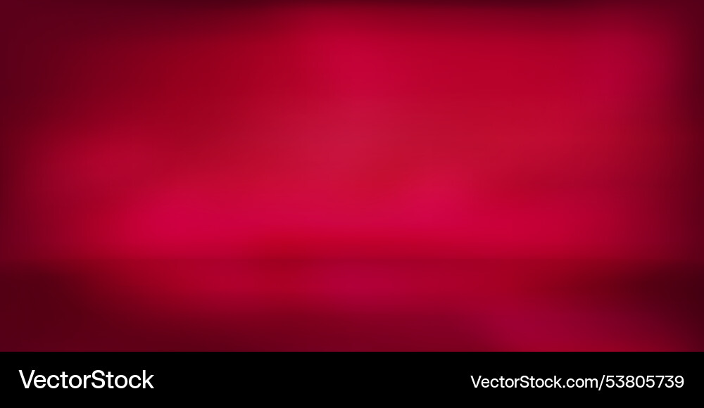 Deep red bg with solid gradient as an interior 3d Vector Image