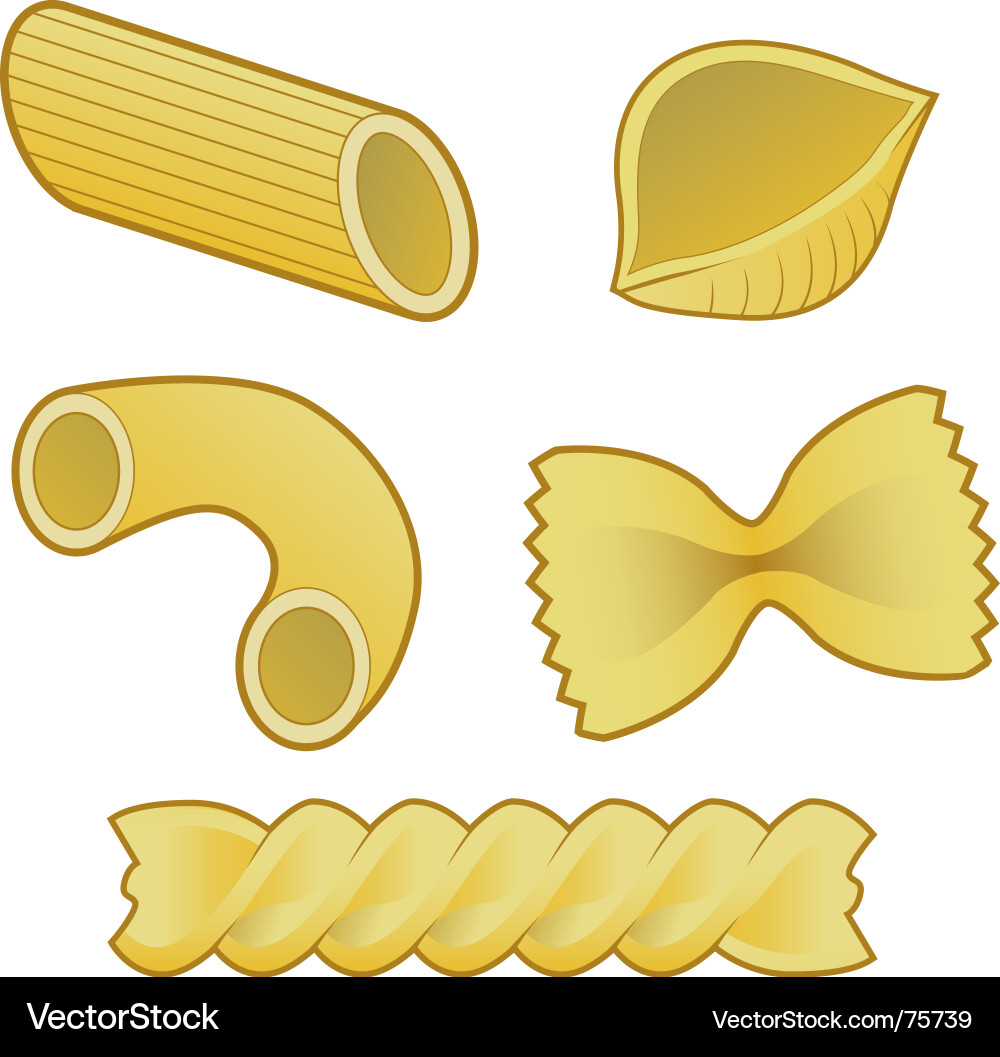 Types of Pasta Vector Images (over 1,900)