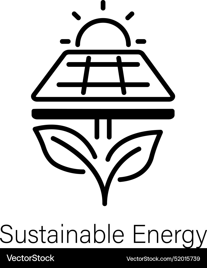 Sustainable energy Royalty Free Vector Image - VectorStock