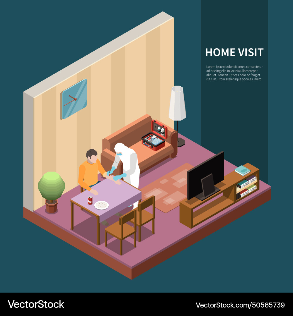 Test at home background Royalty Free Vector Image