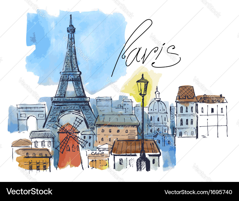 Paris Royalty Free Vector Image - VectorStock