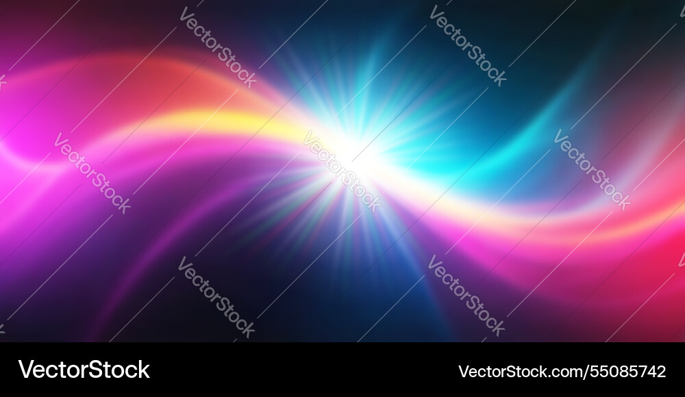 Abstract futuristic space hazy wavy flare Vector Image
