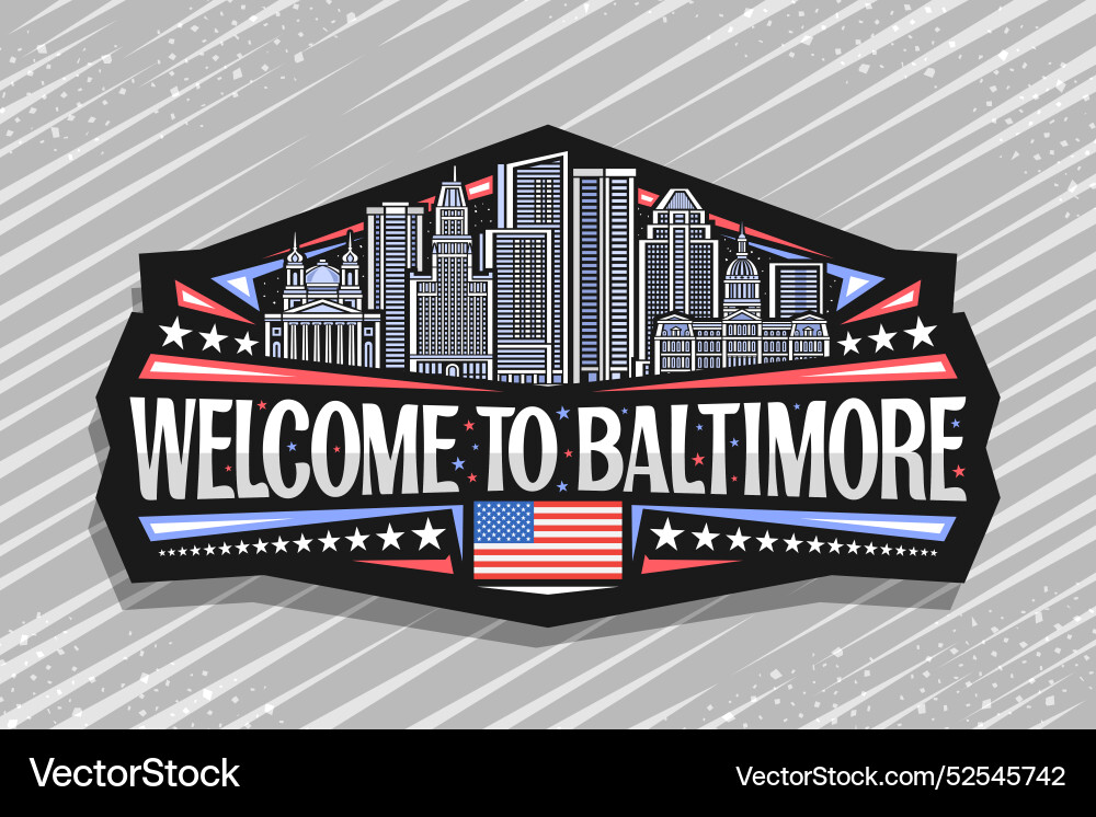 Logo for baltimore Royalty Free Vector Image - VectorStock