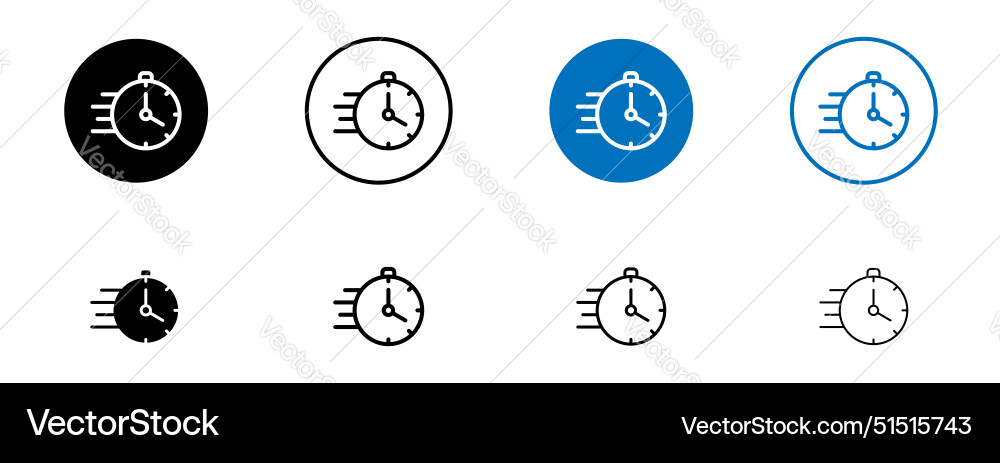 Time fast icon Royalty Free Vector Image - VectorStock