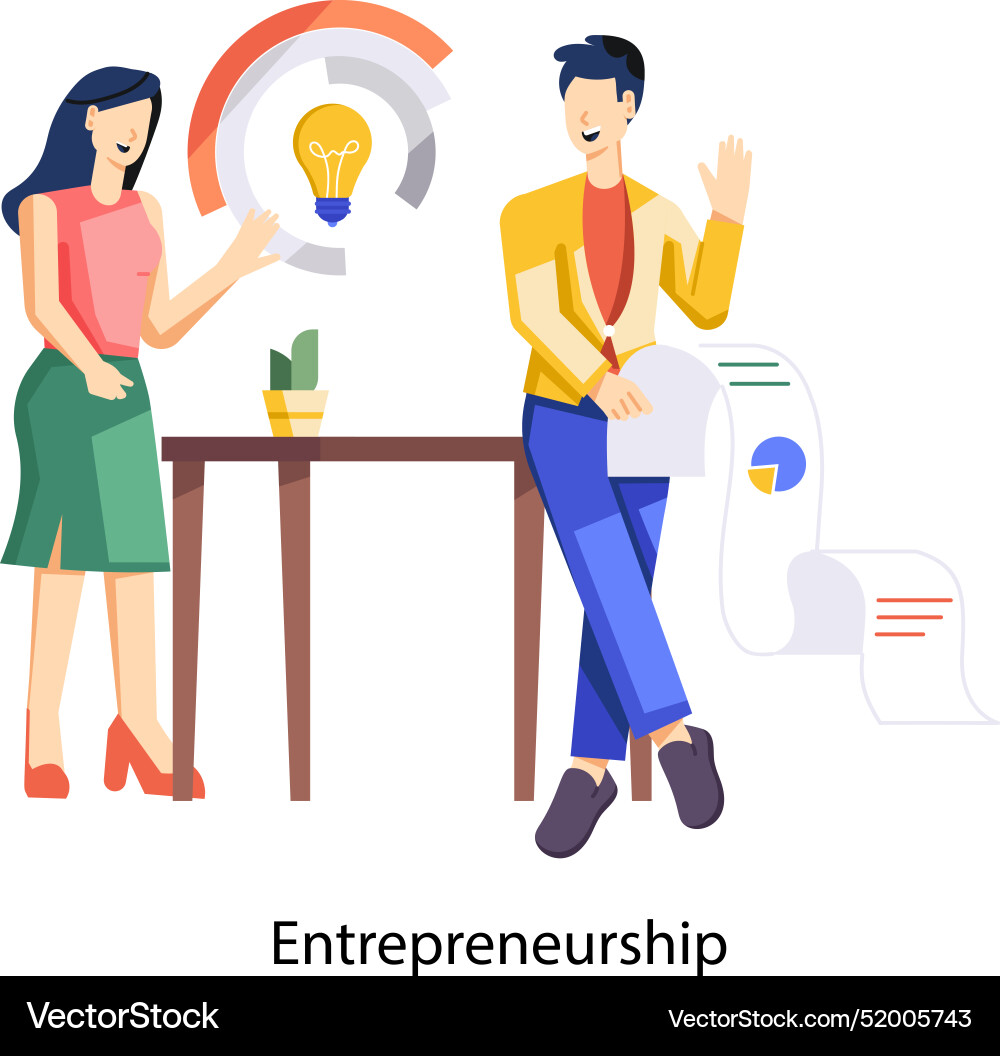 Webentrepreneurship designed in flat Royalty Free Vector