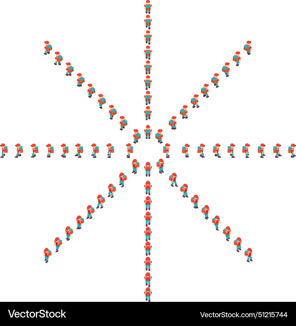 Animation of a pixel delivery man for 2d game Vector Image