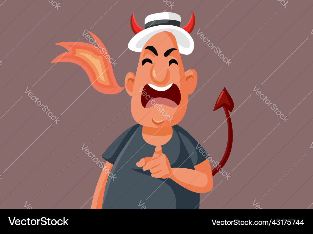 Evil elderly man screaming with anger cartoon Vector Image