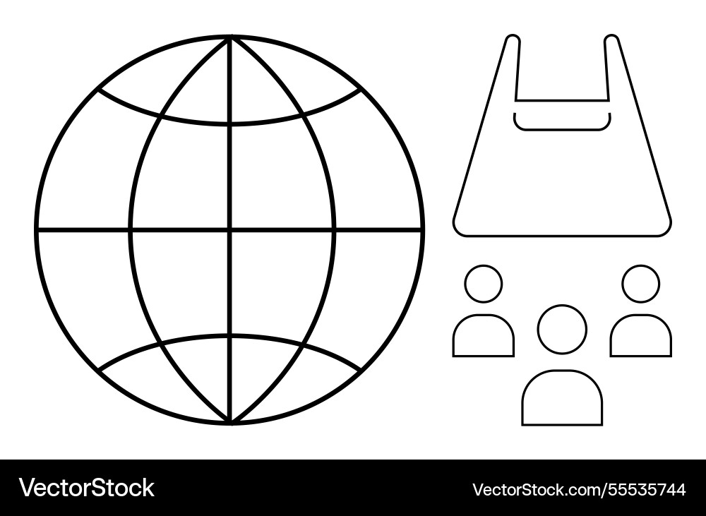 Global community and environmental consciousness Vector Image