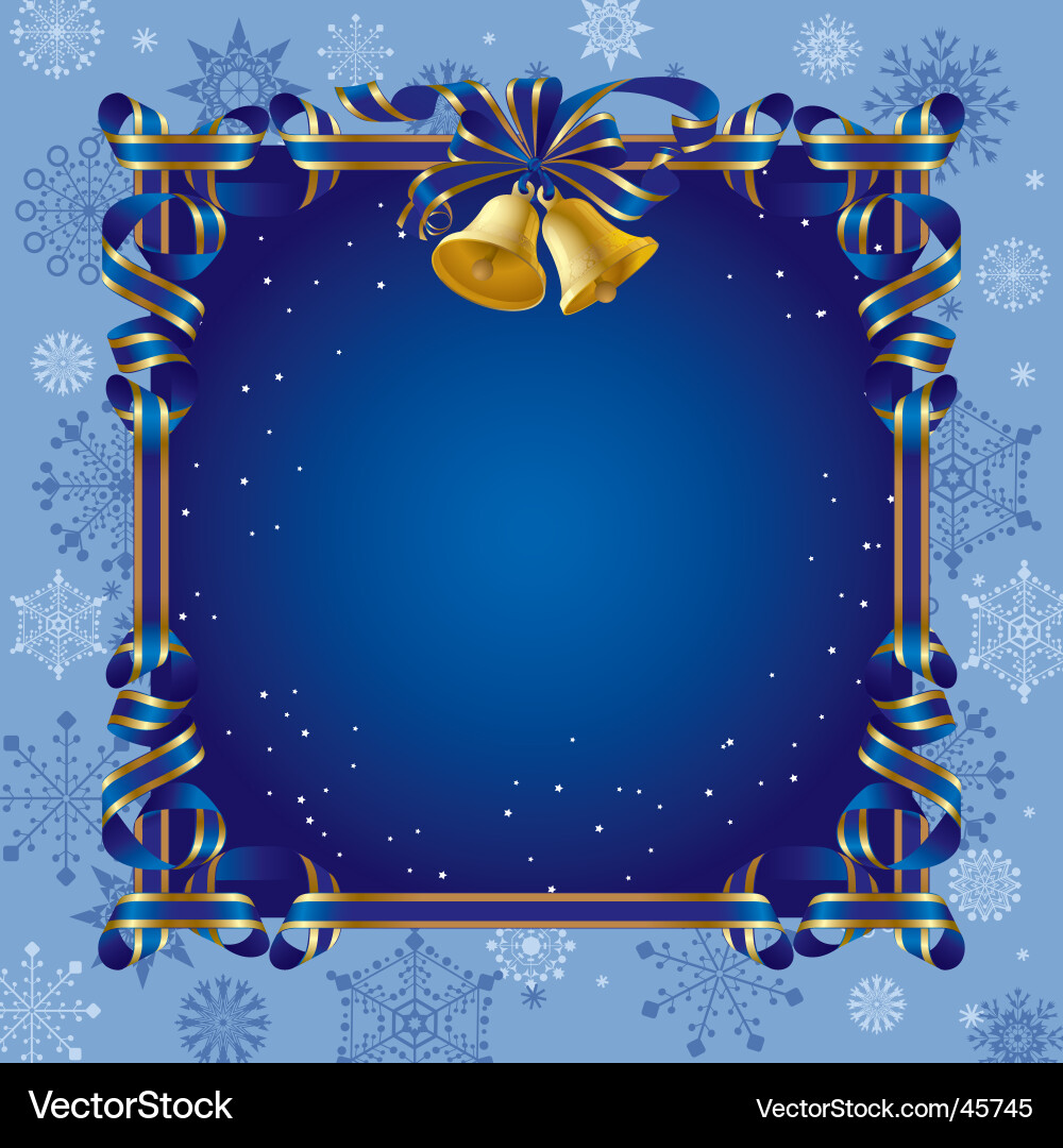 Christmas Bell Background Royalty Free Vector Image