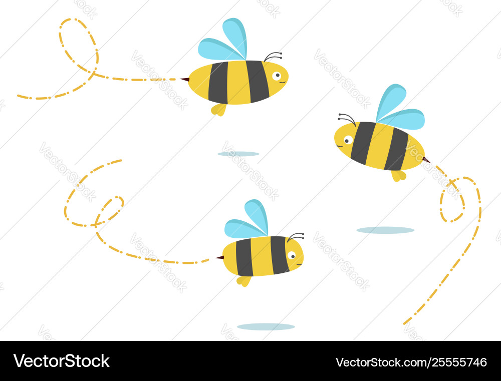 Bees Royalty Free Vector Image - VectorStock