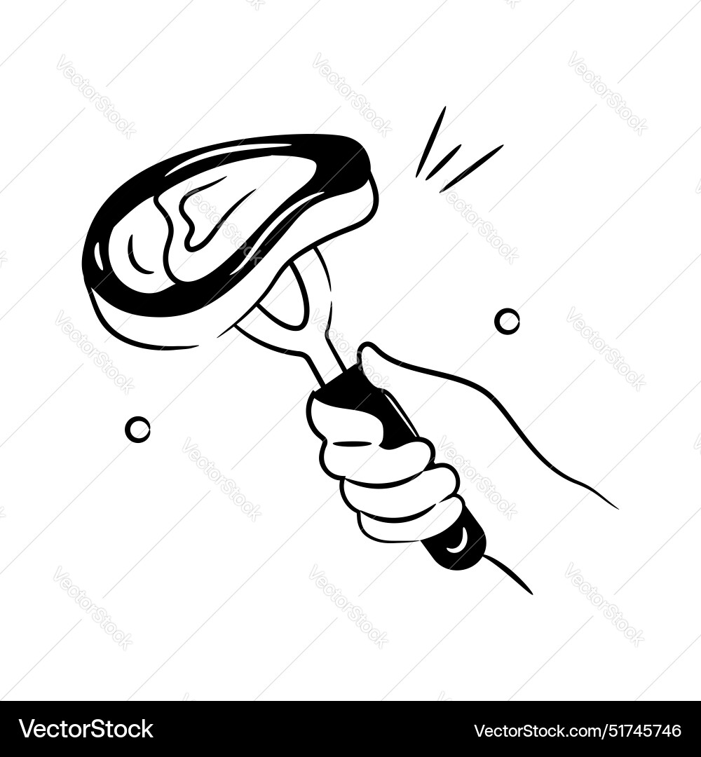Grilled meat Royalty Free Vector Image - VectorStock