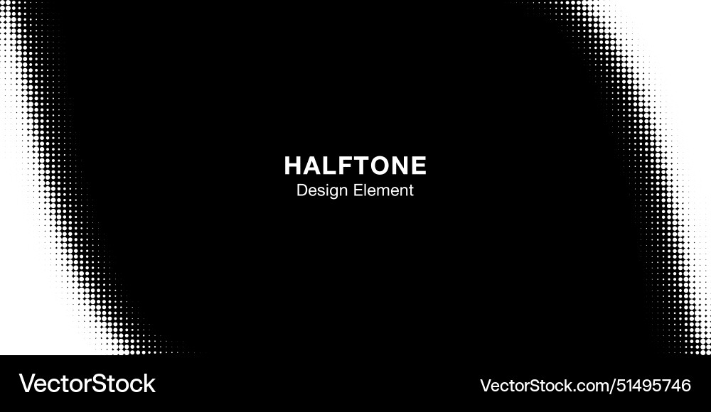 Halftone frame background corner Royalty Free Vector Image