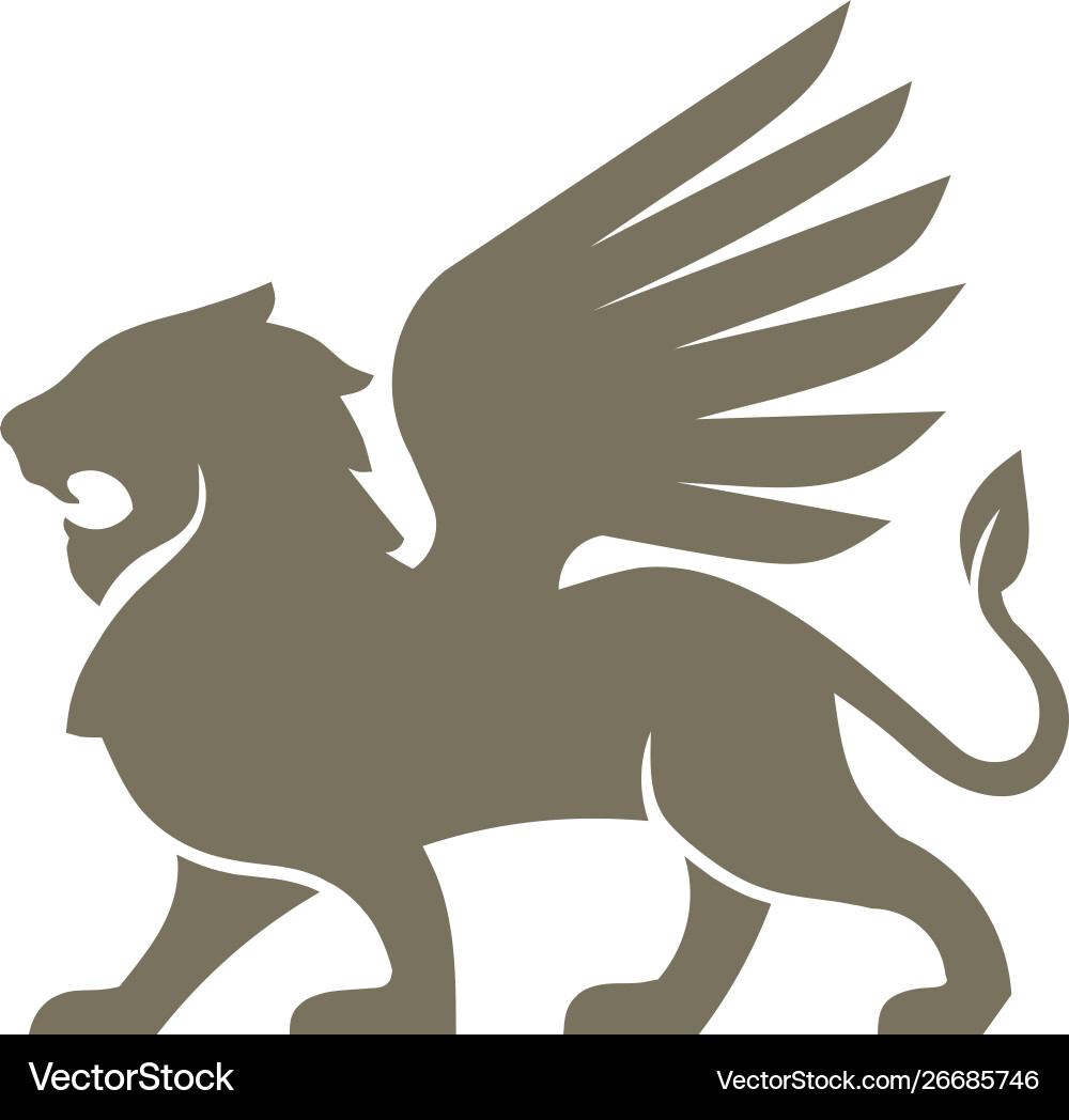 Lion wing logo Royalty Free Vector Image - VectorStock
