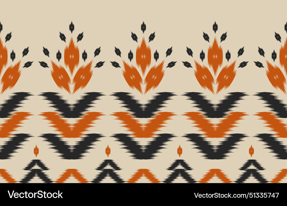 Abstract ikat pattern art ethnic oriental Vector Image
