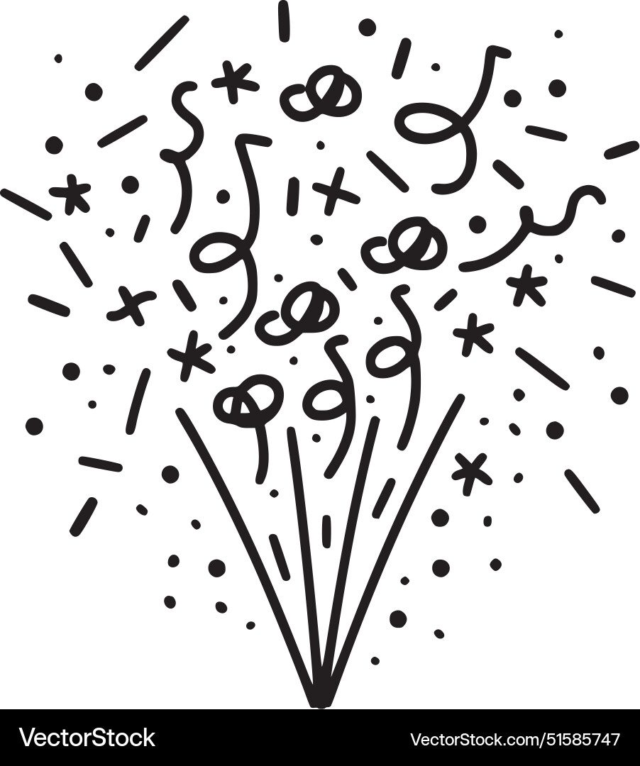 Confetti icons Royalty Free Vector Image - VectorStock