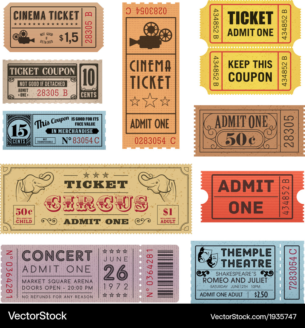 Ticket Vector Images (over 150,000)