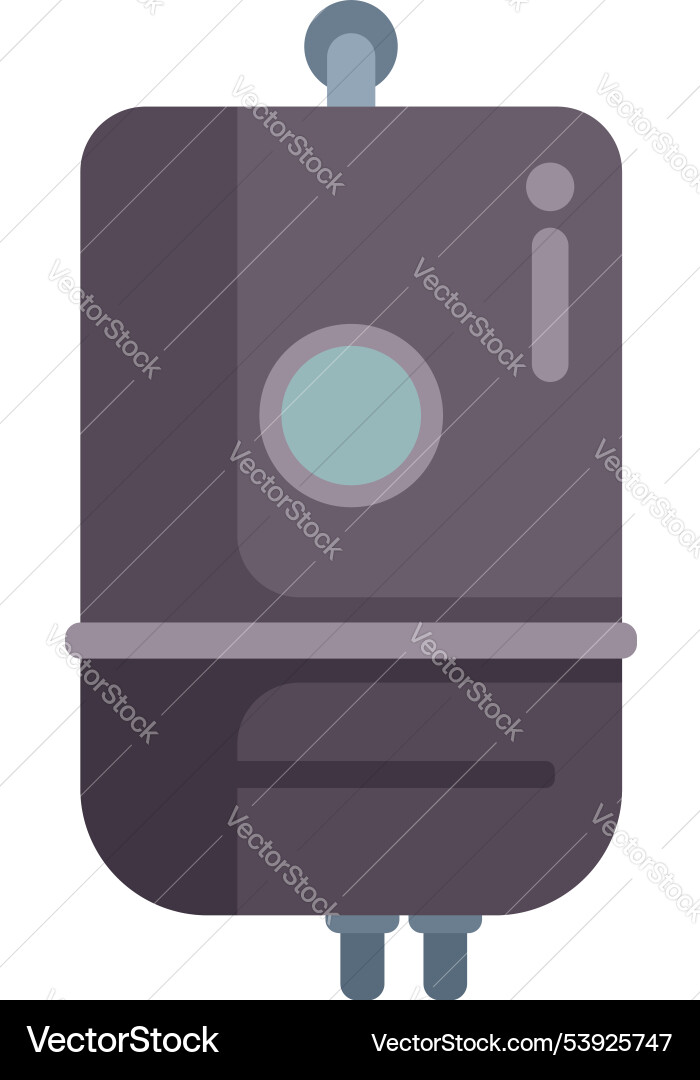 Modern electric water heater providing hot Vector Image