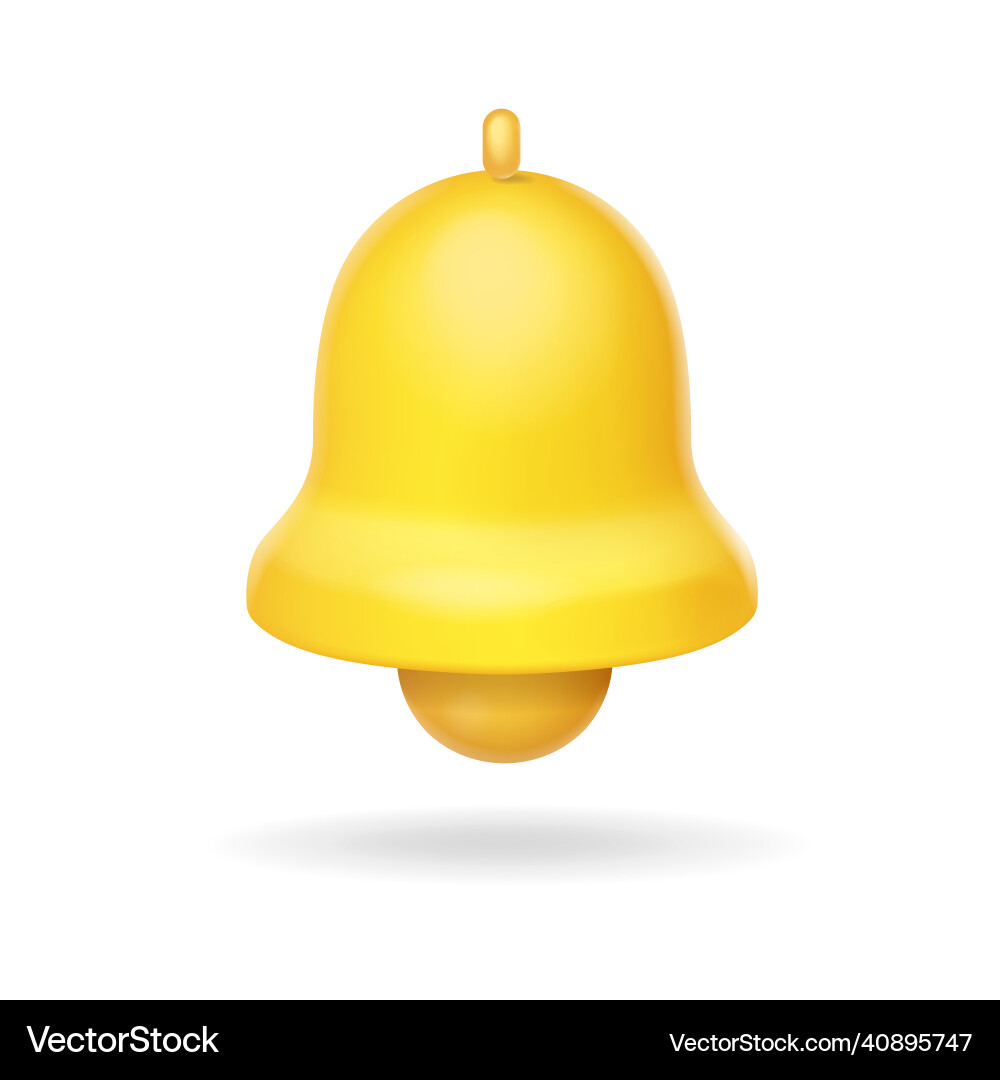 Notification message bell icon alert Royalty Free Vector