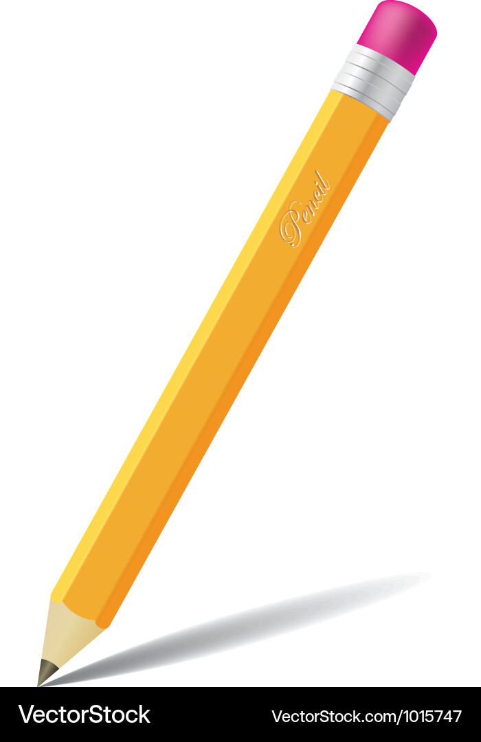 Pencil Royalty Free Vector Image - VectorStock