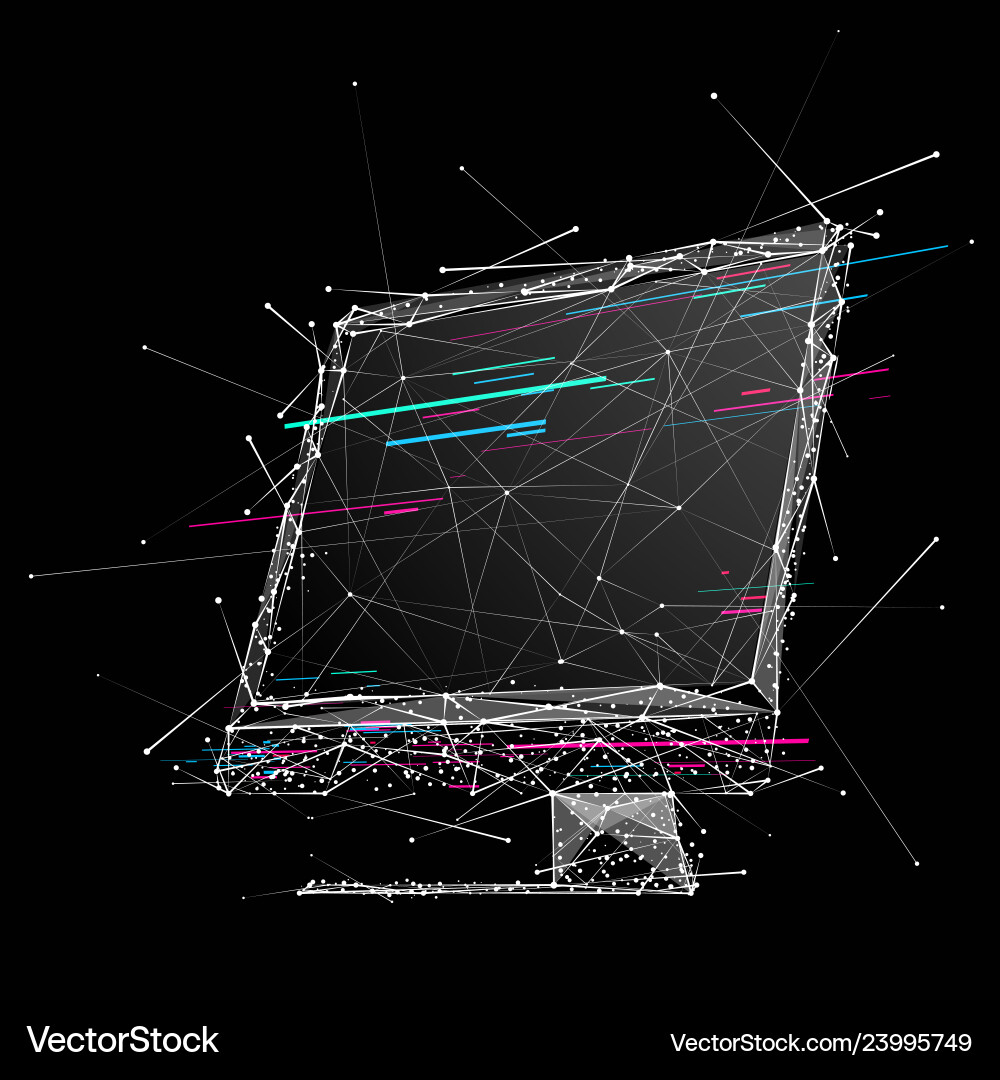 Computerization glitch Royalty Free Vector Image