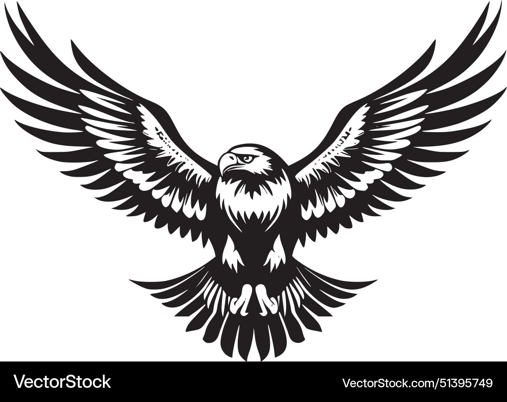 Eagle - minimalist and simple silhouette Vector Image