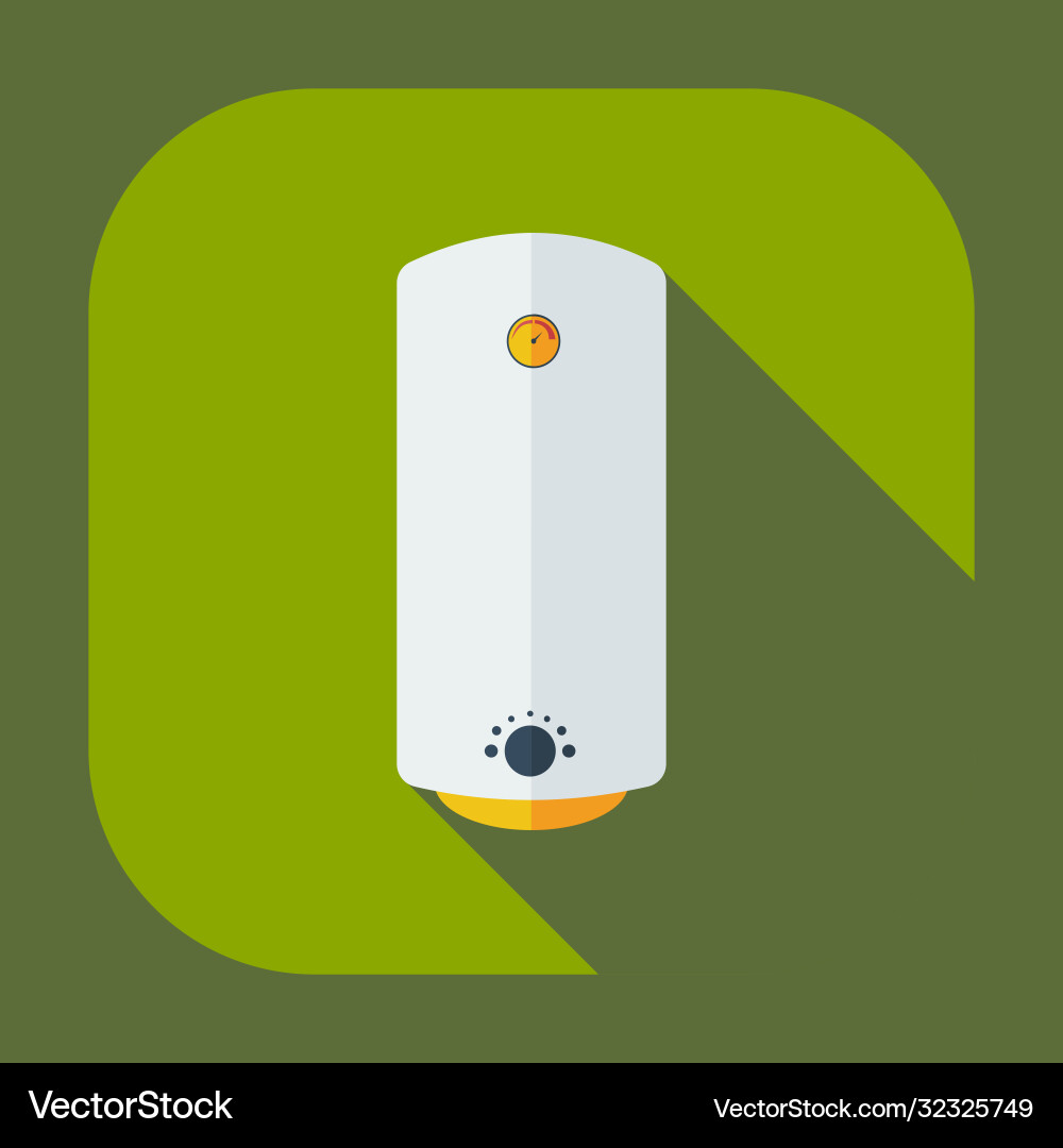 Flat modern design with shadow icons boiler Vector Image