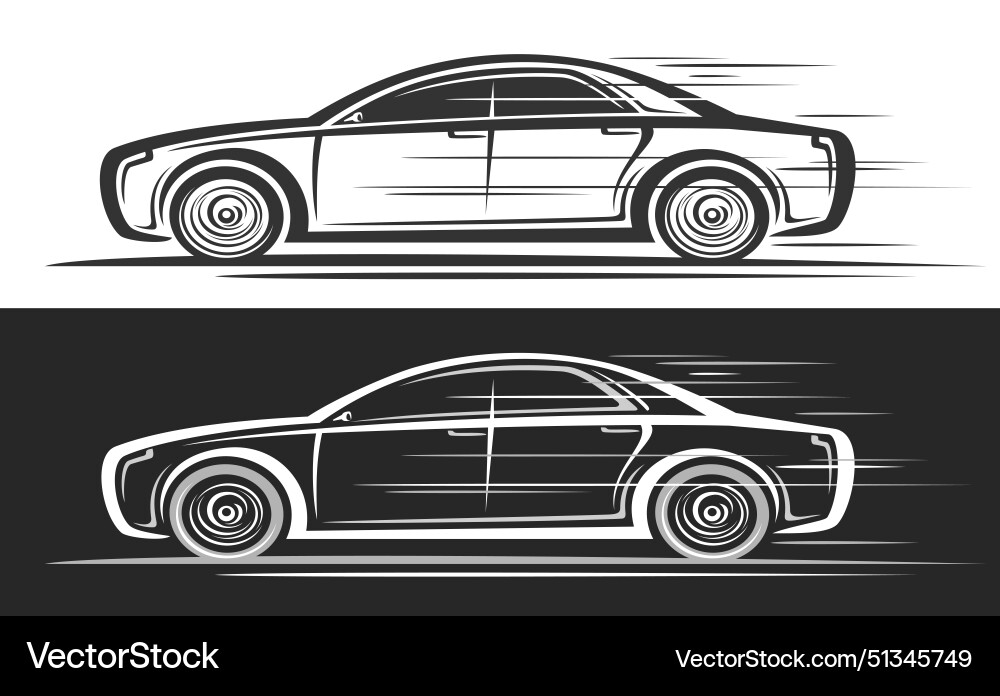 Logo for sedan car Royalty Free Vector Image - VectorStock