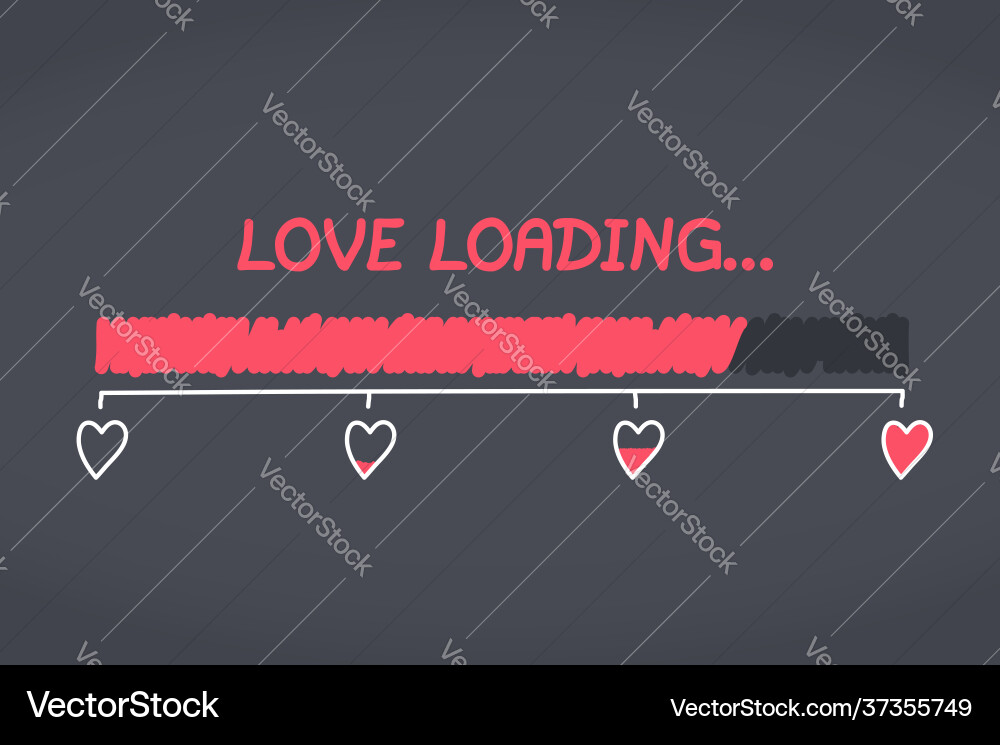 Love loading Royalty Free Vector Image - VectorStock