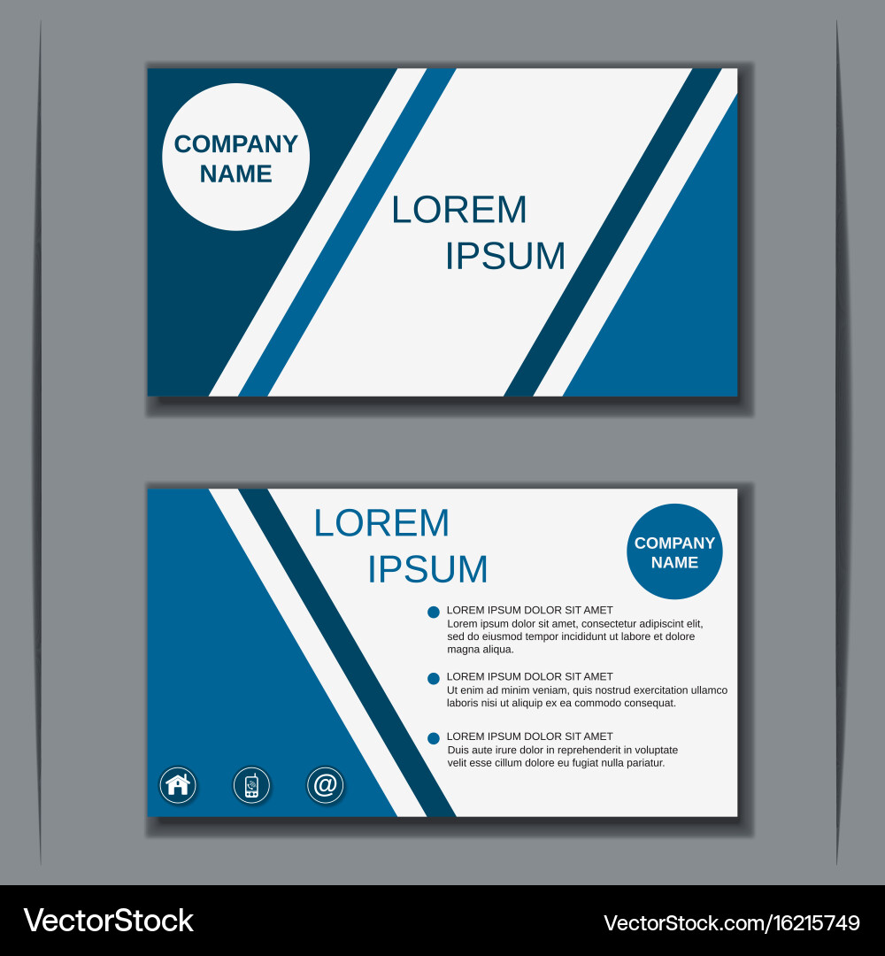 Modern business visiting card design Royalty Free Vector