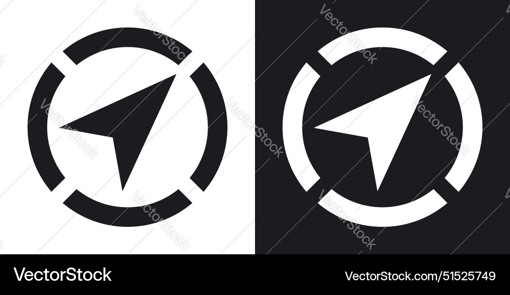 Navigation icon Royalty Free Vector Image - VectorStock