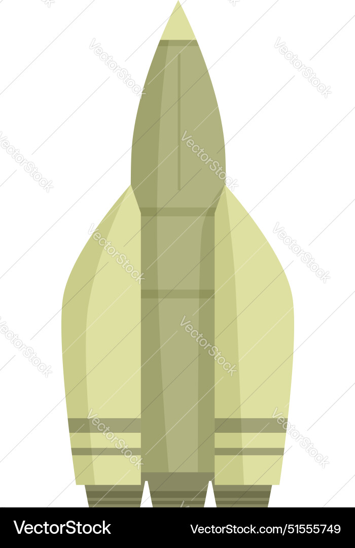 Powerful military rocket pointing at sky ready to Vector Image